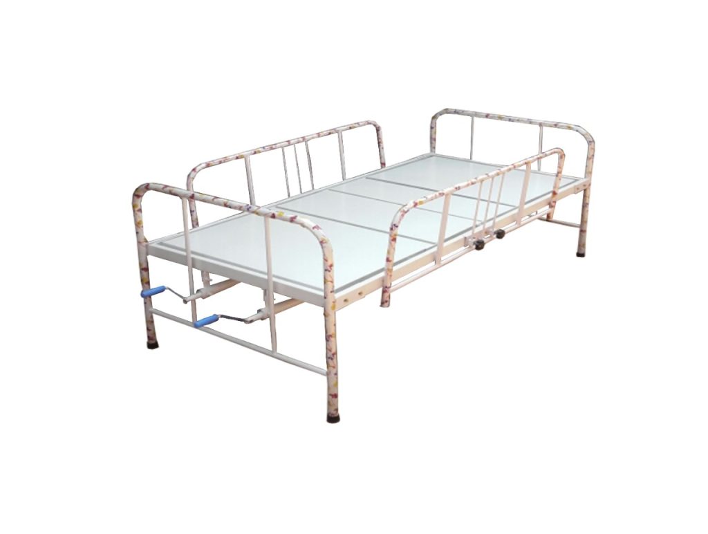 Buy 2 Function Hospital Bed With Mattress Full Flower Bed Patient Bed